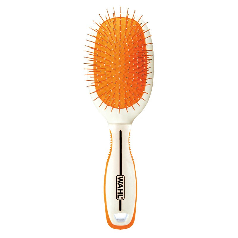 Wahl Orange/White Large Double Sided Pin/Bristle Brush – The Hounds Coat